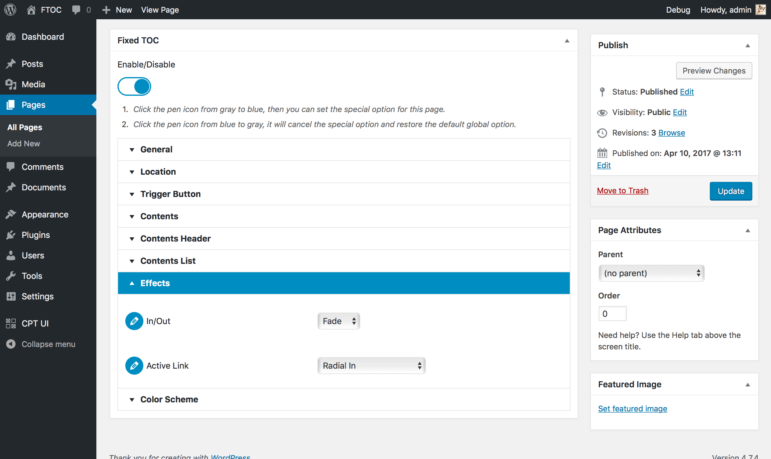 Fixed TOC - table of contents for WordPress(wp) plugin by wphigh | CodeCanyon